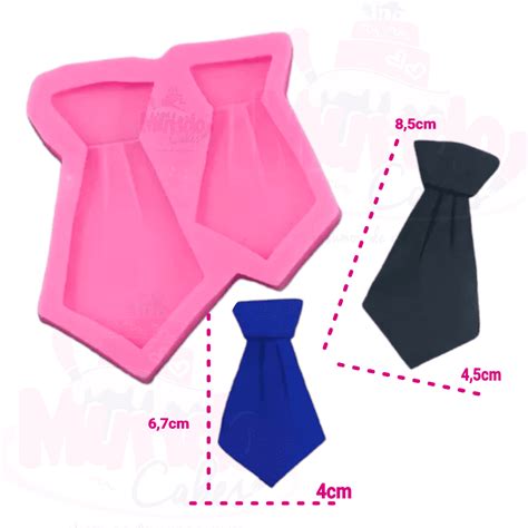 Molde 2 Corbatas Mundo Cakes