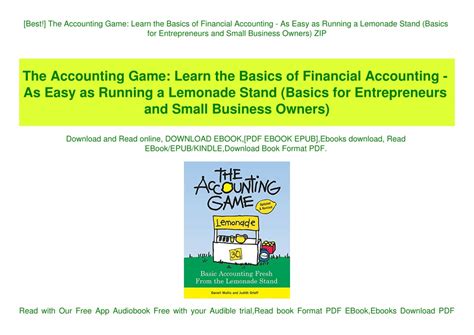 Ppt [best ] The Accounting Game Learn The Basics Of Financial Accounting As Easy As Running