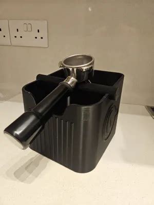 Barista Knock Box With Knocker Bar Free 3d Print Model Makerworld