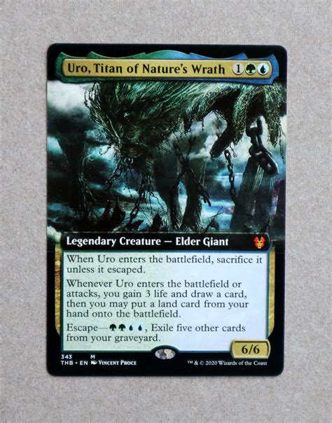 Uro Titan Of Natures Wrath 343 Full Art Holo From Theros Beyond