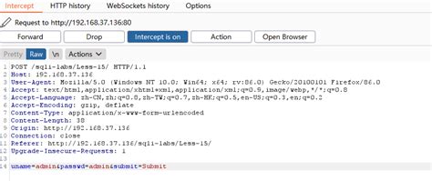使用 Burpsuite 进行post 方式的sql注入burpsuite Post Csdn博客 使用 Burpsuite 进行post 方式的sql注入burpsuite Post Csdn博客