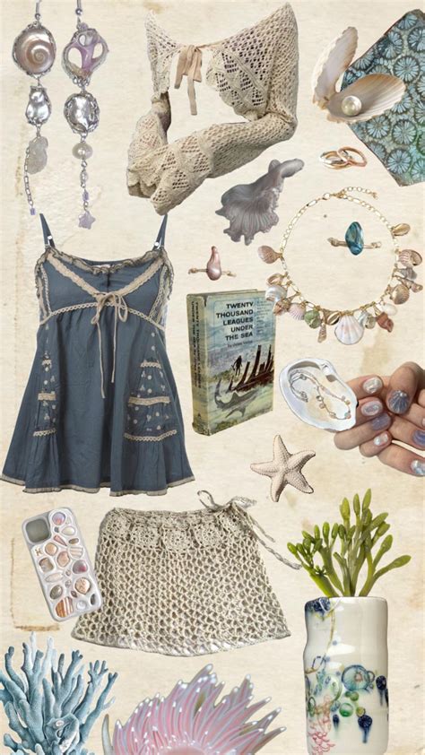 Mermaid Mermaidcore Mermaidaesthetic Outfitinspo Vintage Beach
