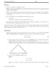 Econometrics M SP Answers Pdf Econometrics Midterm Name Policies You Have Minutes