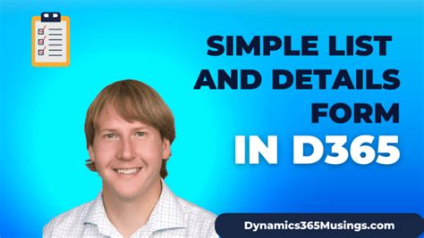Simple List And Details Form In D365 Dynamics 365 Musings