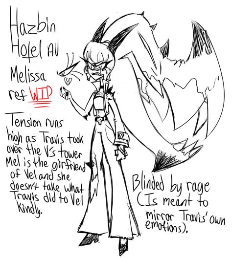 Hazbin Au Melissa Ref Wip By Drowsystormcloud On Deviantart