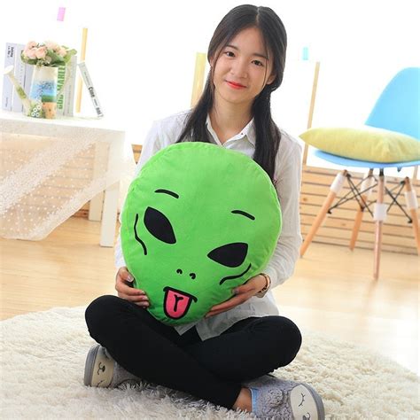 181 Ripndip Lord Nermal Green Alien And Cat Plush Pillow Toys Huggy