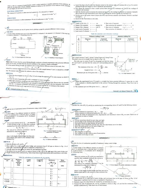 Physics 12th Lab Manual Pdf Electrical Resistance And Conductance