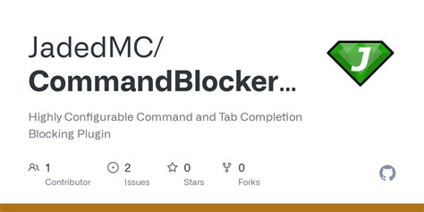GitHub JadedMC CommandBlockerPro Highly Configurable Command And Tab Completion Blocking Plugin
