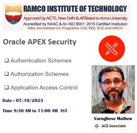 Varughese Mathew On Linkedin Oracleapex