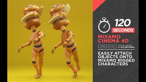 Cinema 4D Mixamo Easily Attach Objects Onto Mixamo Rigged Characters YouTube