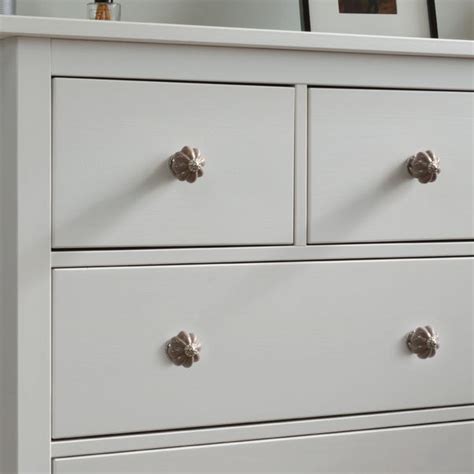 Pack Of 6 Nicola Spring Flower Shaped Drawer Knobs Dunelm