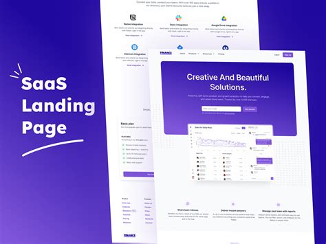 Saas Landing Page On Behance