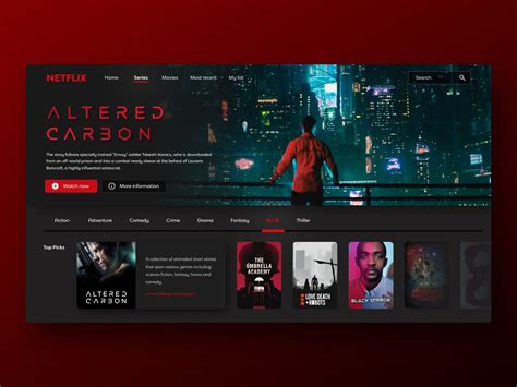 Netflix Redesign Concept In 2021 Dribbble Design