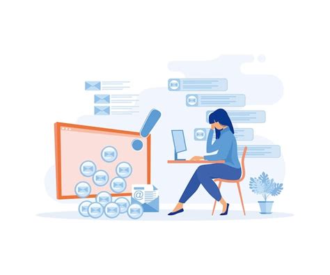 Premium Vector Information Overload And Data Excess Concept