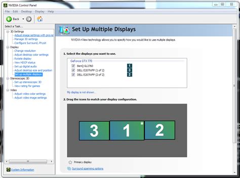 Set Up Multiple Monitors Nvidia Control Panel Windows 10 Easternrewa