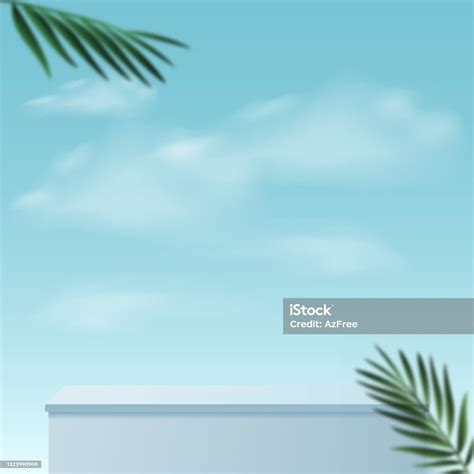 파란색 기하학적 3d 연단과 추상적 인 배경 벡터 일러스트레이션 터키석 색깔에 대한 스톡 벡터 아트 및 기타 이미지 터키석