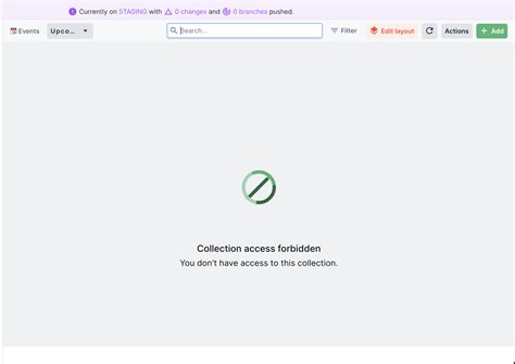 Admin User Forbidden From All Crud Operations On Collections No Ability To Set Permissions In