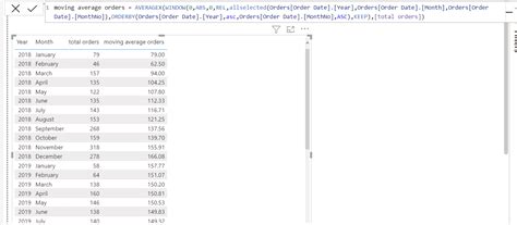 solved rolling average using new window dax and counting