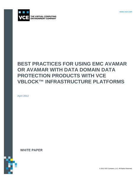 Pdf Avamar Data Domain Whitepaperpdf Dokumentips