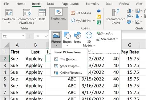 Inserting Images In Excel Worksheets Learn Excel Now