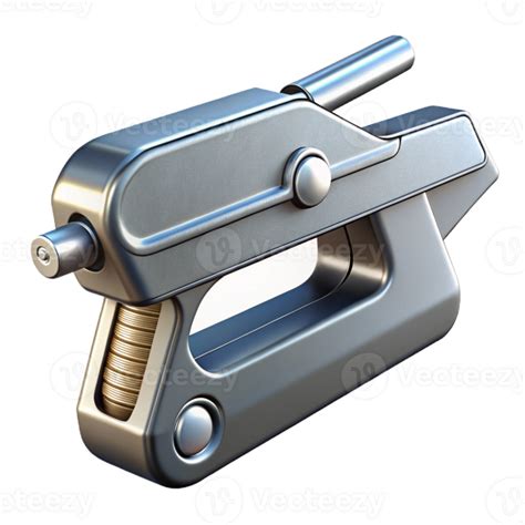 3d Render Of Futuristic Metal Tool 53922462 Png