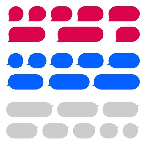 Message Bubbles Chat On Smartphone Icons Mobile Chatting Sms App Template Bubbles