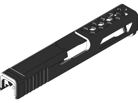 Glock 19 Gen3 Slide 3d Cad Model Library Grabcad 43 Off