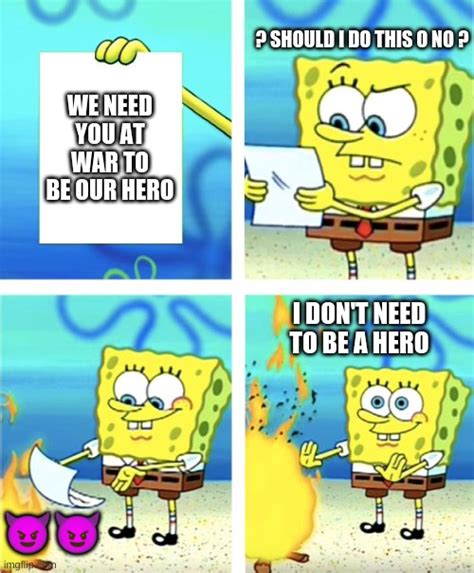 Spongebob War Meme Imgflip