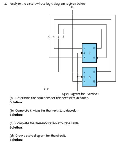 1 Analyze The Circuit Whose Logic Diagram Is Given