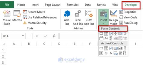Key Differences In Excel Form Control Vs Activex Control