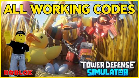 ⚠️all Working Codes For Tower Defense Simulator ⚠️ Codes For Tds Roblox
