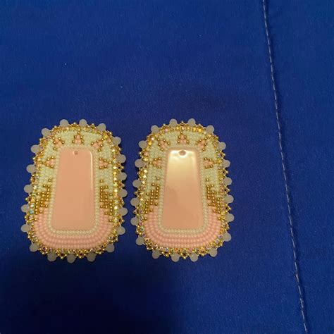 Handmade Beaded Popsocket Earrings And Id Badge Etsy