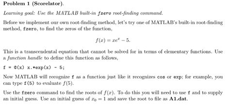 Solved Problem 1 Scorelator Learning Goal Use The Matlab