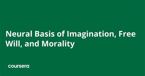 Neural Basis Of Imagination Free Will And Morality Coursera