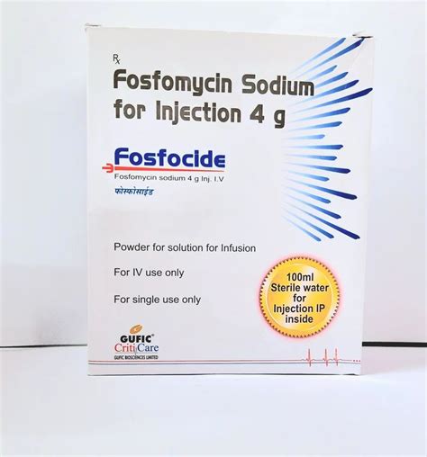 Fosfomycin Sodium Injection 4 Gm At ₹ 1200 Vial In Mumbai Id