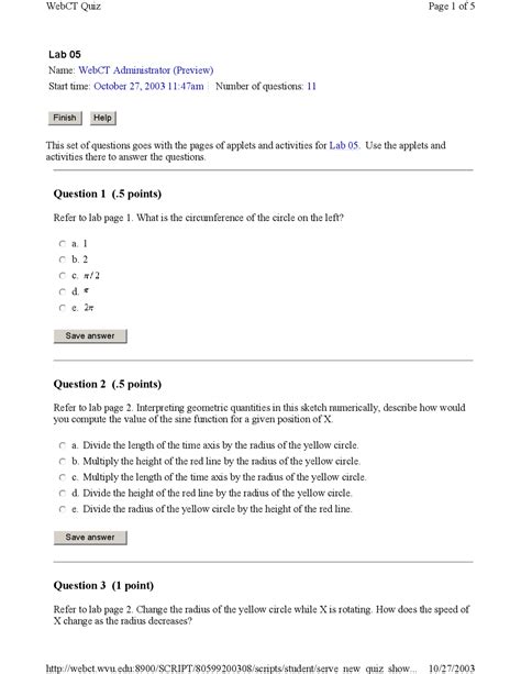 Practice 11 Questions Plane Trigonometry Math 128 Docsity