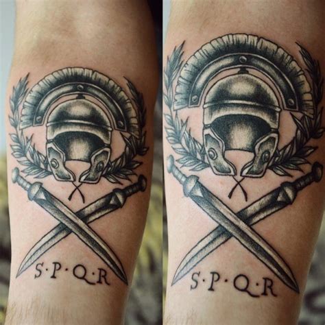 Roman Centurion Helmet Tattoo