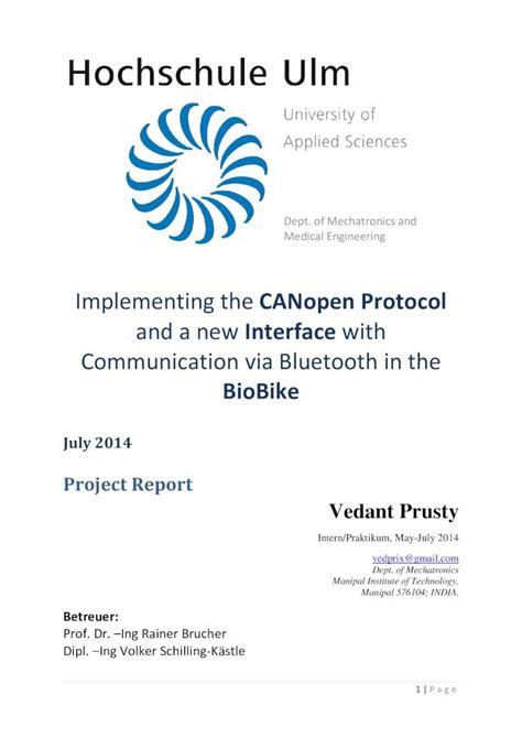 pdf implementing the canopen protocol and a new interface with communication via bluetooth in