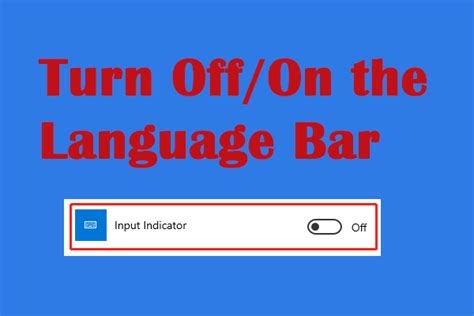 Exact Steps To Turn Off On The Language Bar In Windows