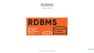 Rdbms PPT