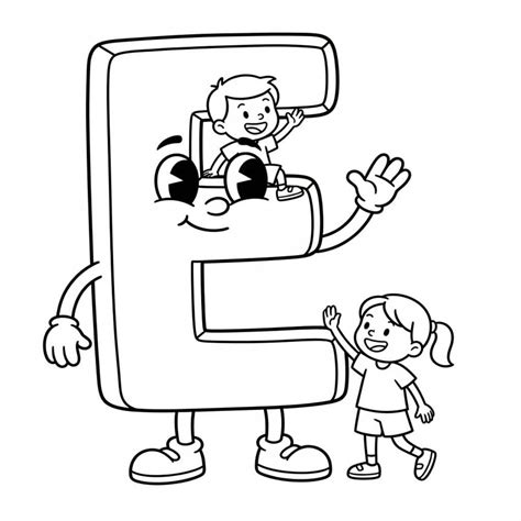 Desenhos De Letra E Para Colorir Imprimir E Pintar Coloringlib