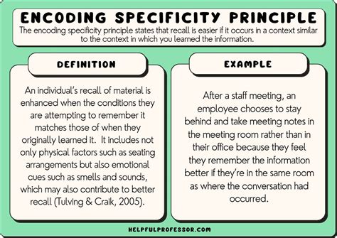 Encoding Specificity Principle 15 Examples And Definition 2024