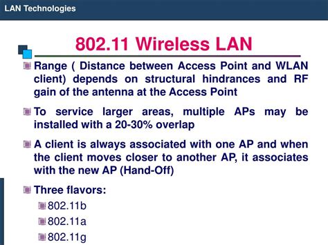 Ppt 802 11 Wireless Lan Powerpoint Presentation Free Download Id 226598