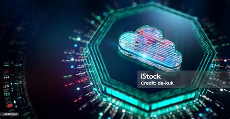 클라우드 컴퓨팅 및 기술 미래 배경 미래를 내다본다 미래 구름 아이콘 홀로그램 코드입니다 Cgi 3d 렌더링 서비스에 대한 스톡 사진 및 기타 이미지 Istock