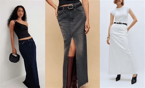 These Might Just Make You Fall For The Denim Maxi Skirts Trend Trends