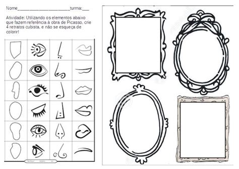 Atividade Picasso Atividades De Arte Picasso Desenho Picasso