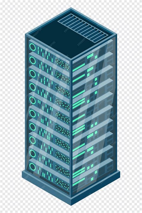 Premium Vector Isometric Server Network Server Room 3d Computer