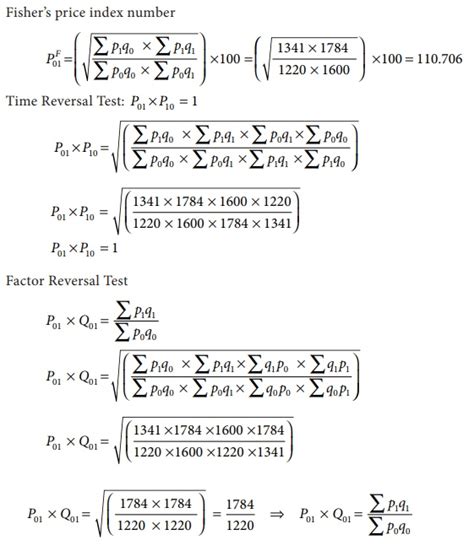 Test Of Adequacy For An Index Number Definition Solved Example Problems Applied Statistics