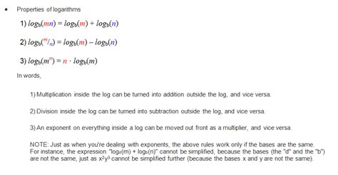 Exponential And Logarithmetic Relations Algebra2