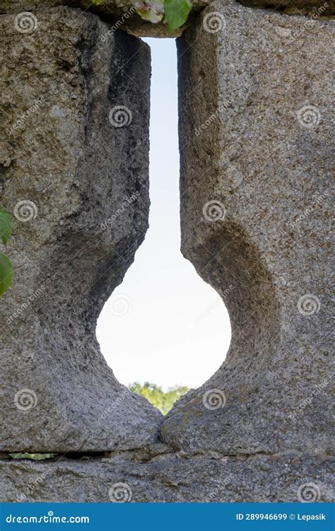 Embrasure Shooting Split In Nimrod Fortress Royalty Free Stock